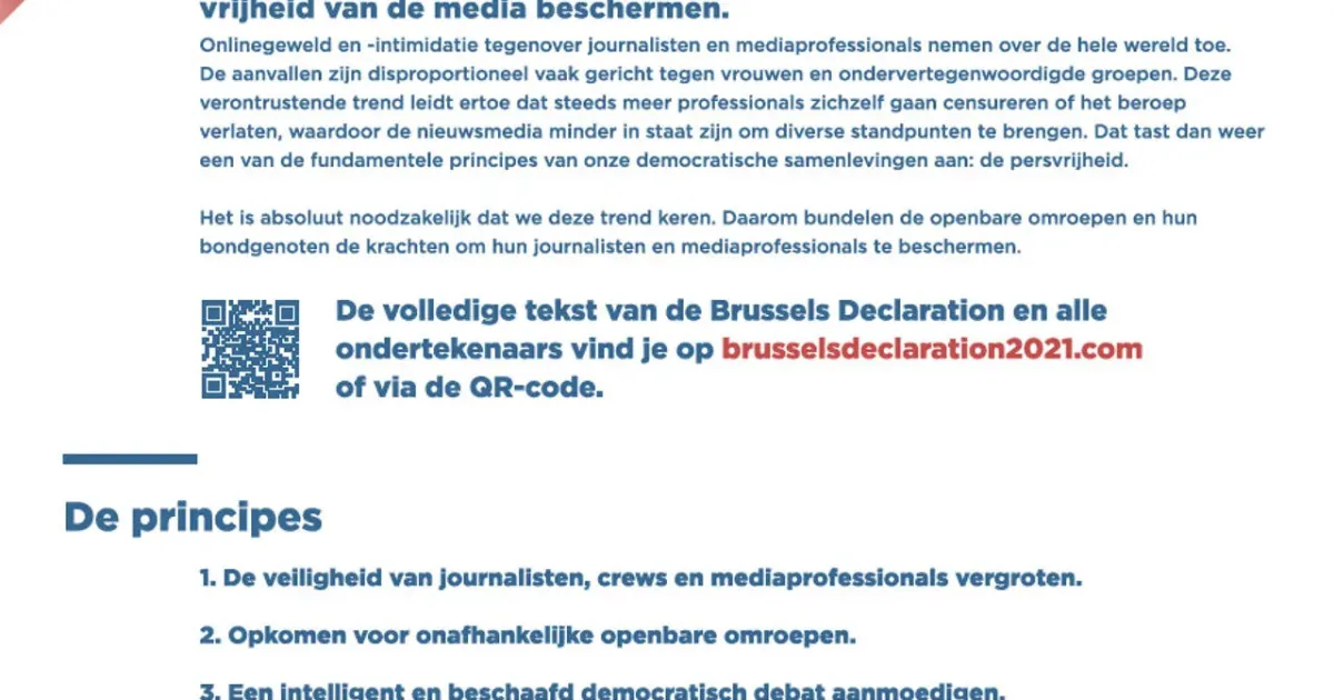 Brussels Declaration | VRT